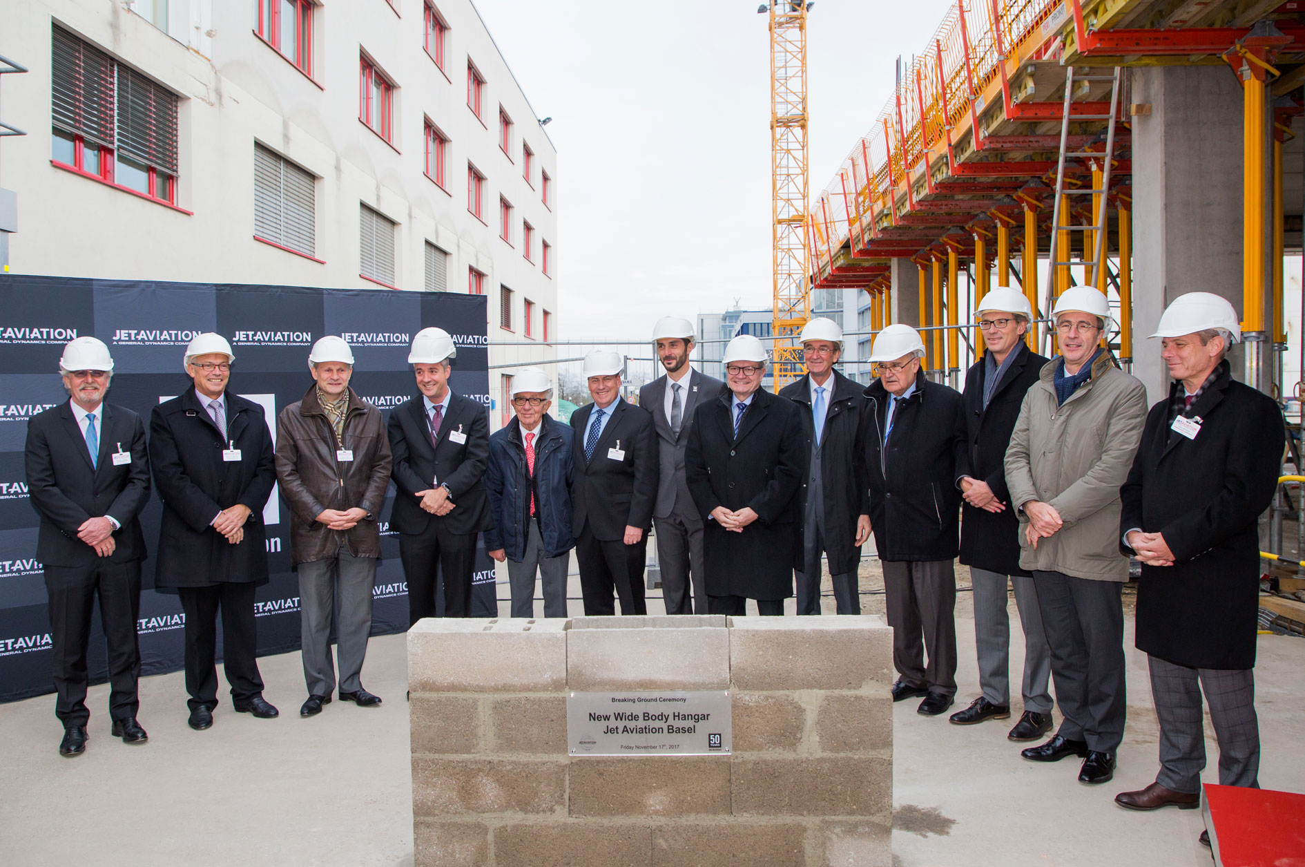 Jet Aviation holds groundbreaking ceremony for new wide-body hangar in ...