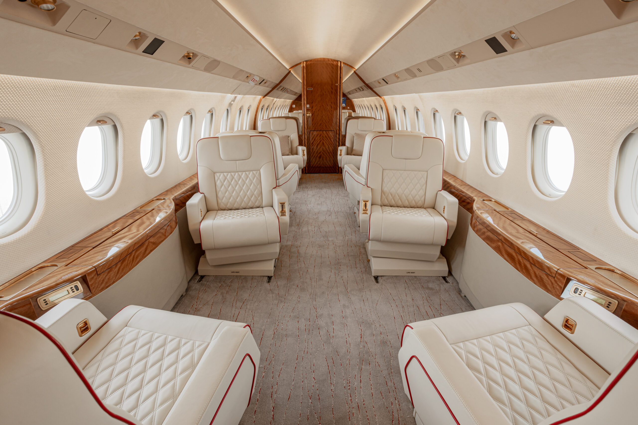 Duncan Aviation Delivers Falcon 2000 With “Pops of Color” - Ultimate ...