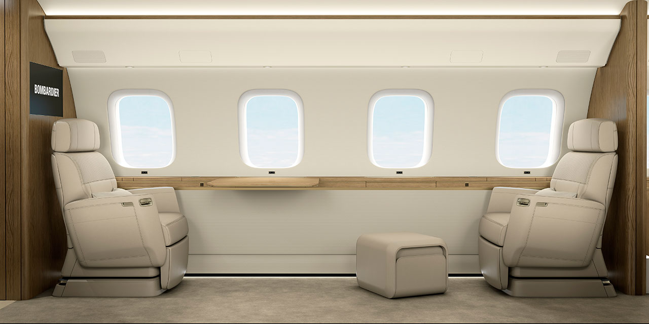 NBAA 2022 : Bombardier introduces new interior for Global 7500 & Global ...