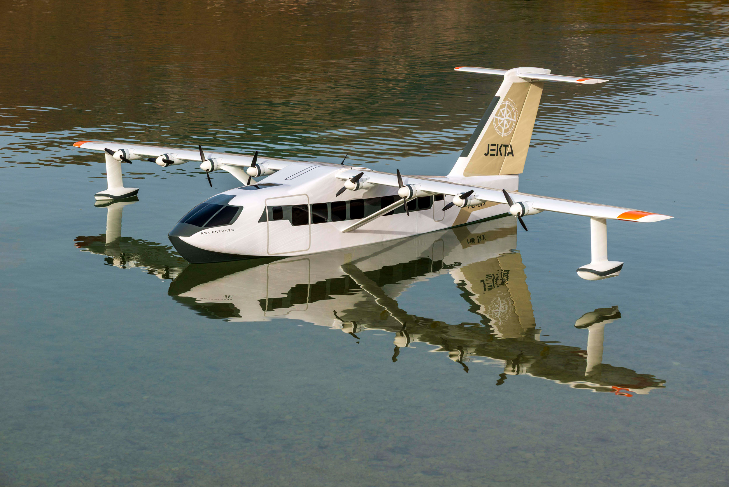 JEKTA unveils PHA-ZE 100 electric amphibious aircraft scale model ...